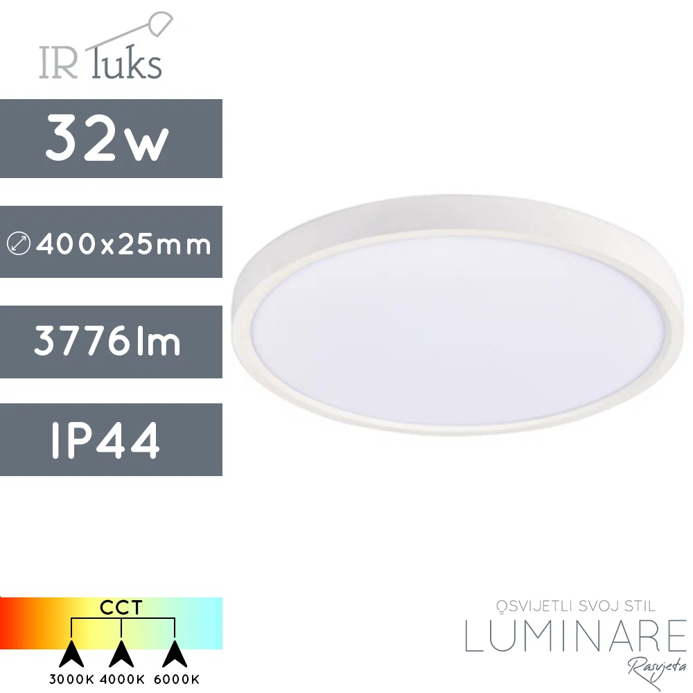 LED PLAFONJERA 32W SD-P017S BIJELA IP44 - LUMINARE Rasvjeta